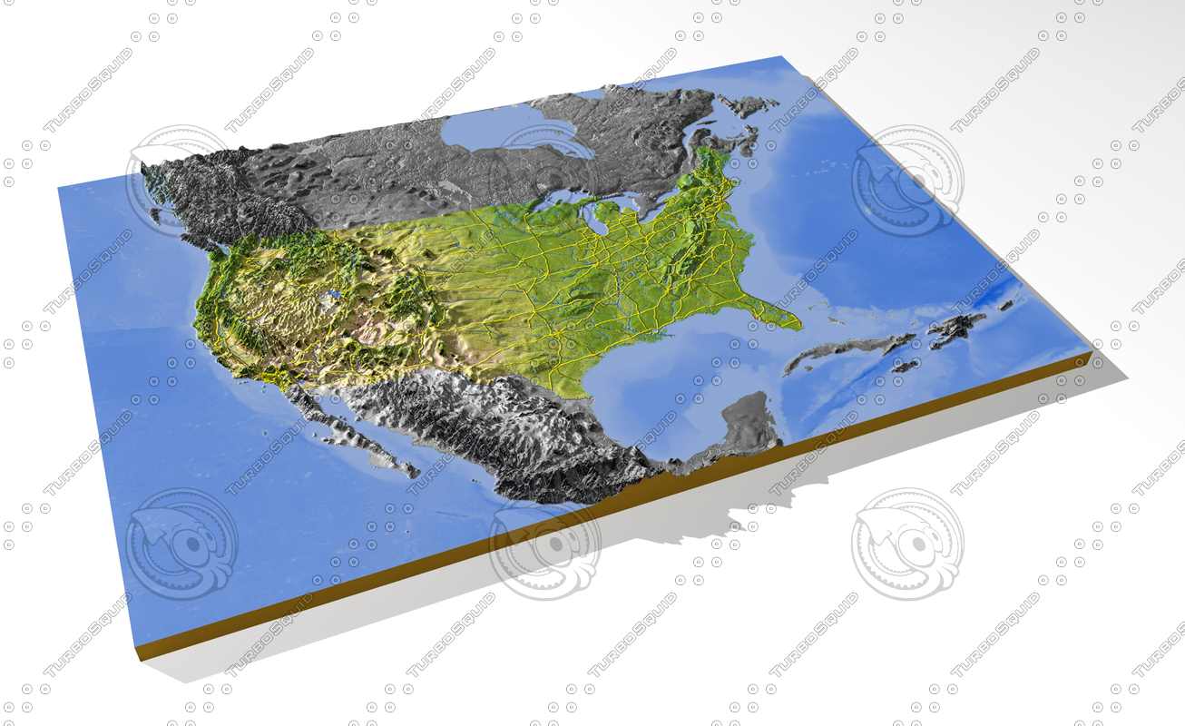 3dsmax relief united states