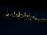 ocean liner rms titanic 3d model