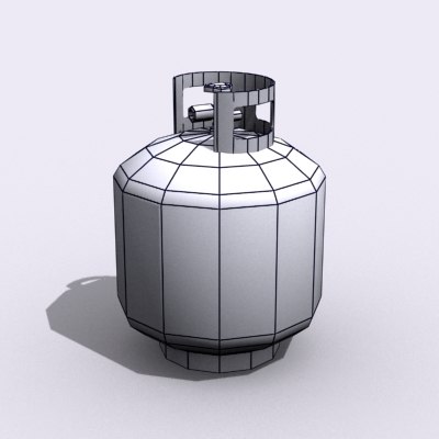 propane tank 3d model