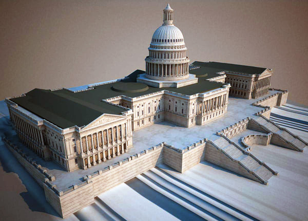 united states capitol 3d model