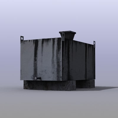 3d industrial fuel box