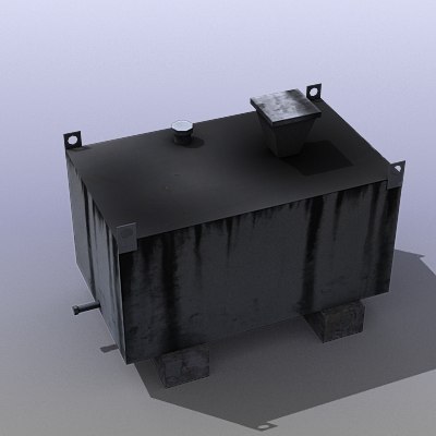 3d industrial fuel box