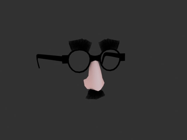 3d groucho mask model