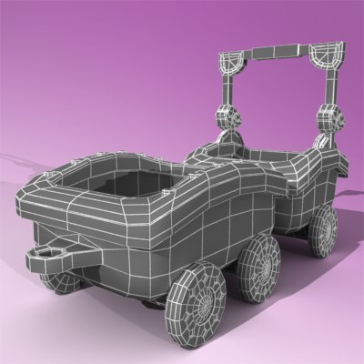 toy train 3d obj