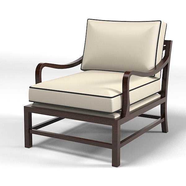 베이커 muji 라운지 의자 현대적인 전통적인 안락 의자 3D 모델 - TurboSquid 545447