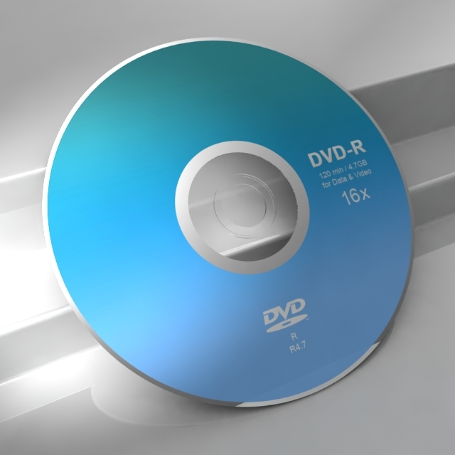 cd dvd disc 3d model