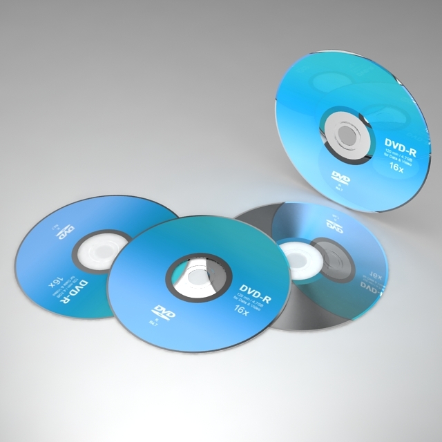 cd dvd disc 3d model