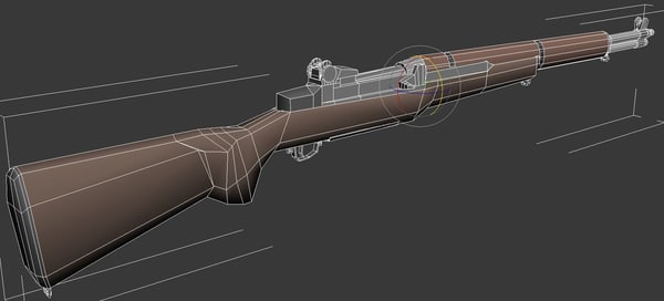 classic m1 garand 3d model