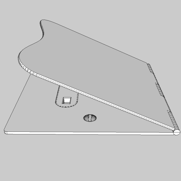 flush metal switches sockets 3d 3ds