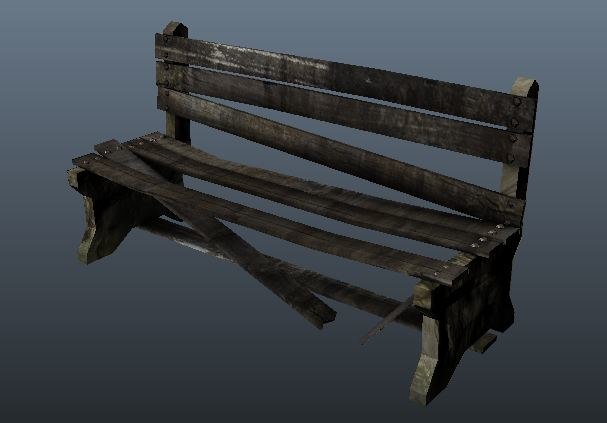 obj broken bench