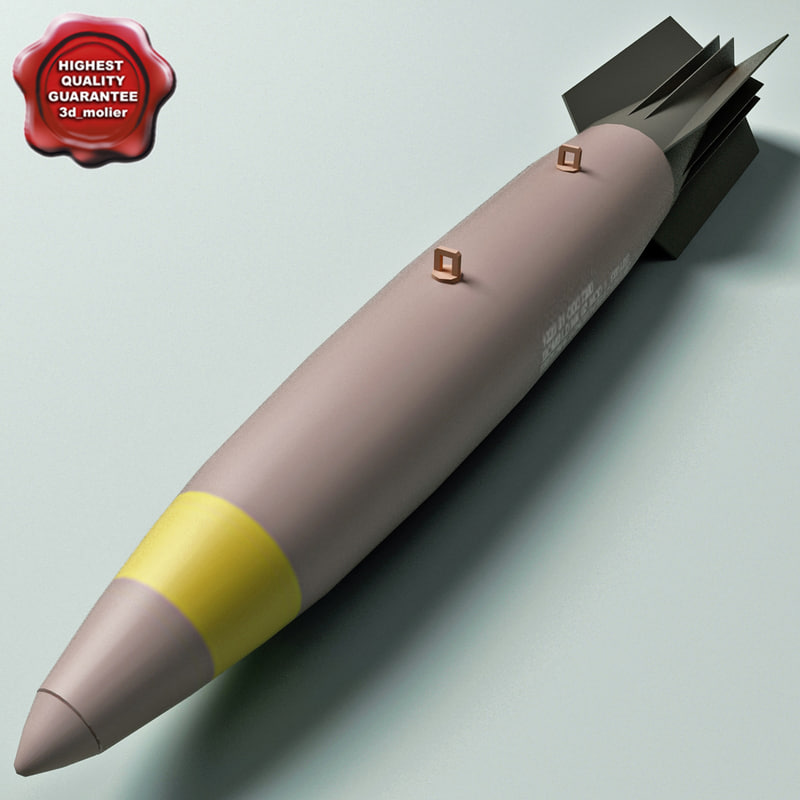 3d model aircraft bomb mk-83 snakeye