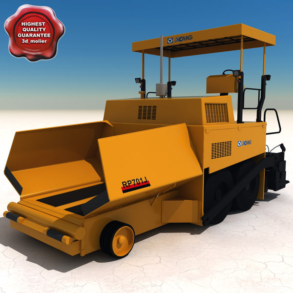 asphalt paver rp701j 3d model