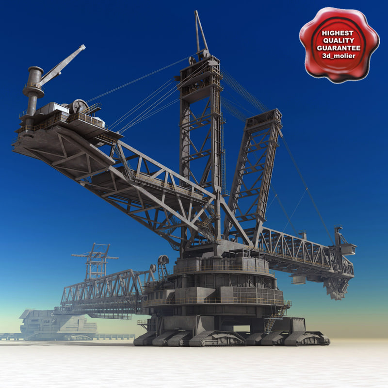3dsmax bucket-wheel industrial bagger 288