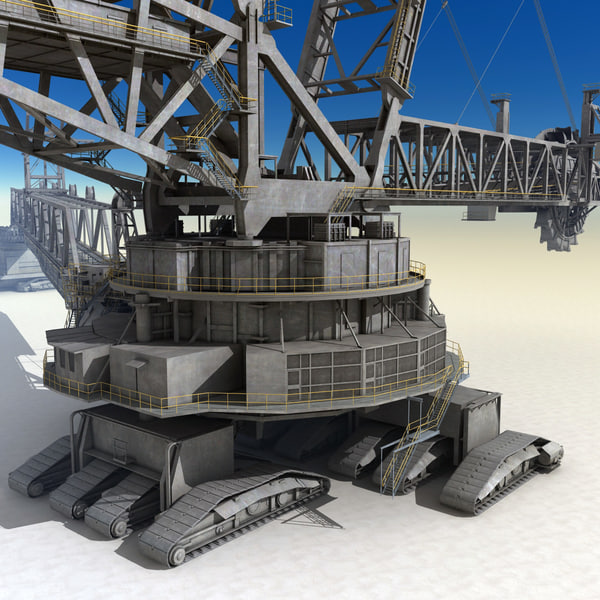 3dsmax bucket-wheel industrial bagger 288
