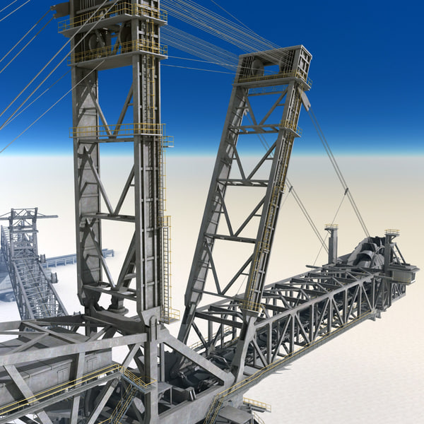 3dsmax bucket-wheel industrial bagger 288