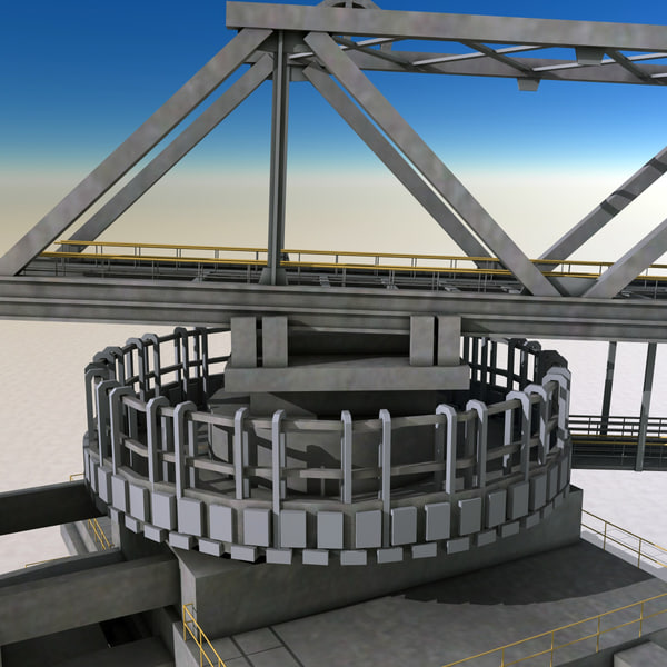 3dsmax bucket-wheel industrial bagger 288