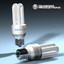 fluorescent light bulb e27 3d obj