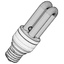 fluorescent light bulb e27 3d obj