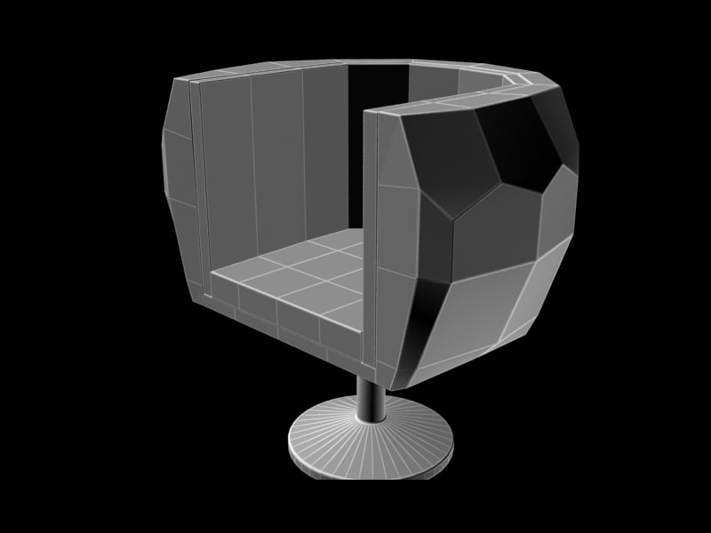 chair geometry design 3d max