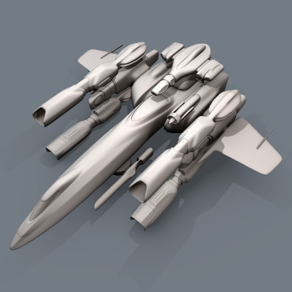 k2000 spaceship 3d blend