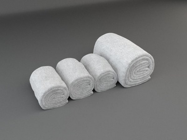 3d towel rolls model