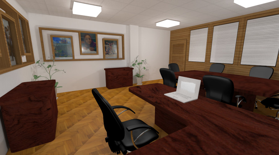 office room design 3d max