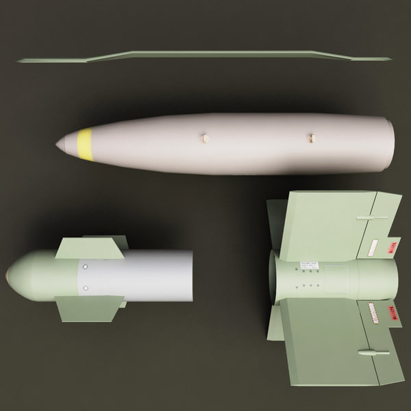 aircraft bombs 3d model