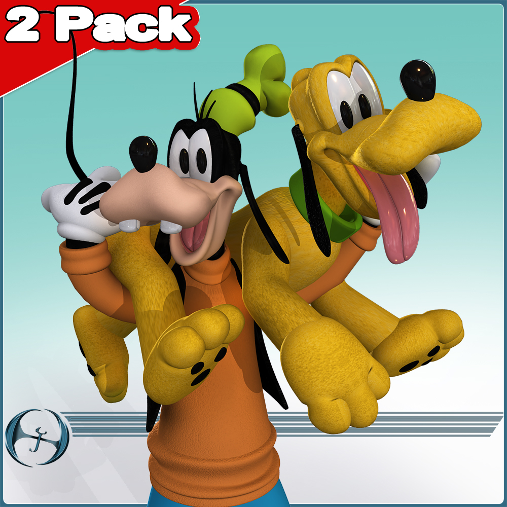 character cartoon goofy 3d model