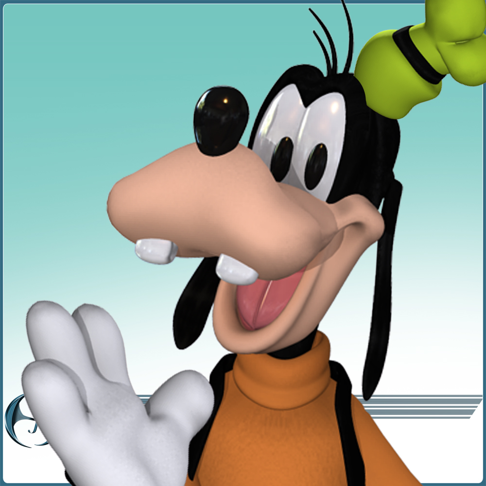 character cartoon goofy 3d model