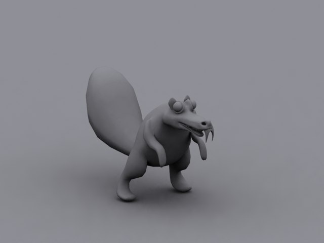 3d scrat ice age model