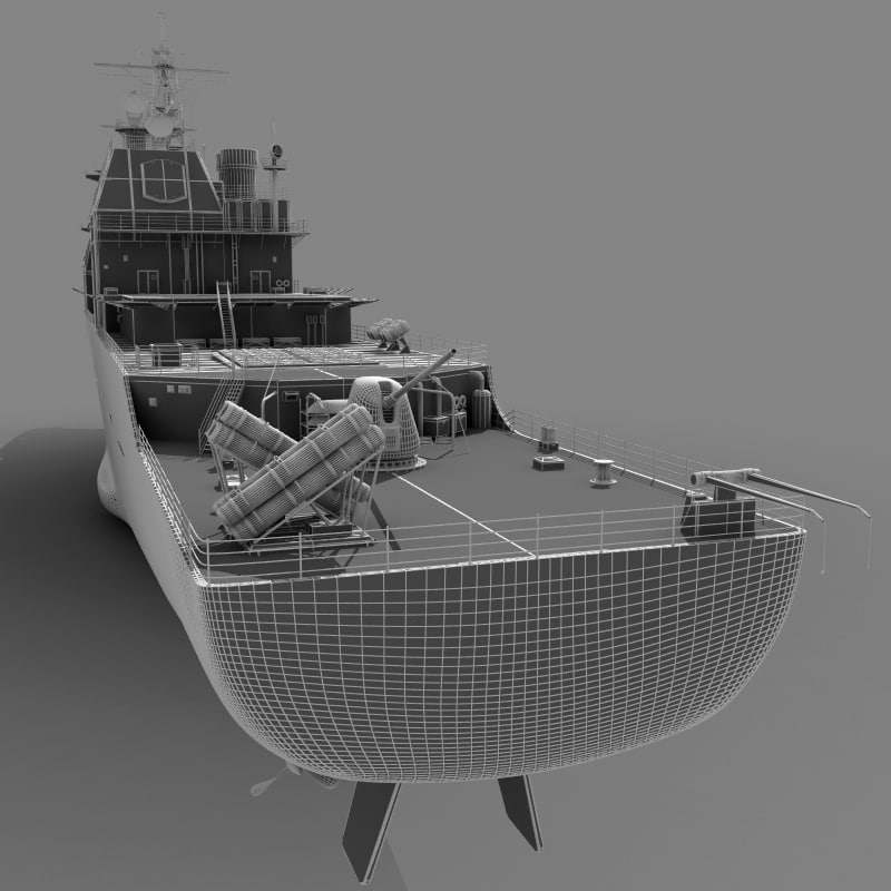navy ships 3d model