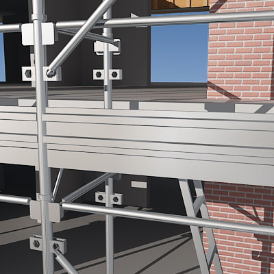 3d construction area model