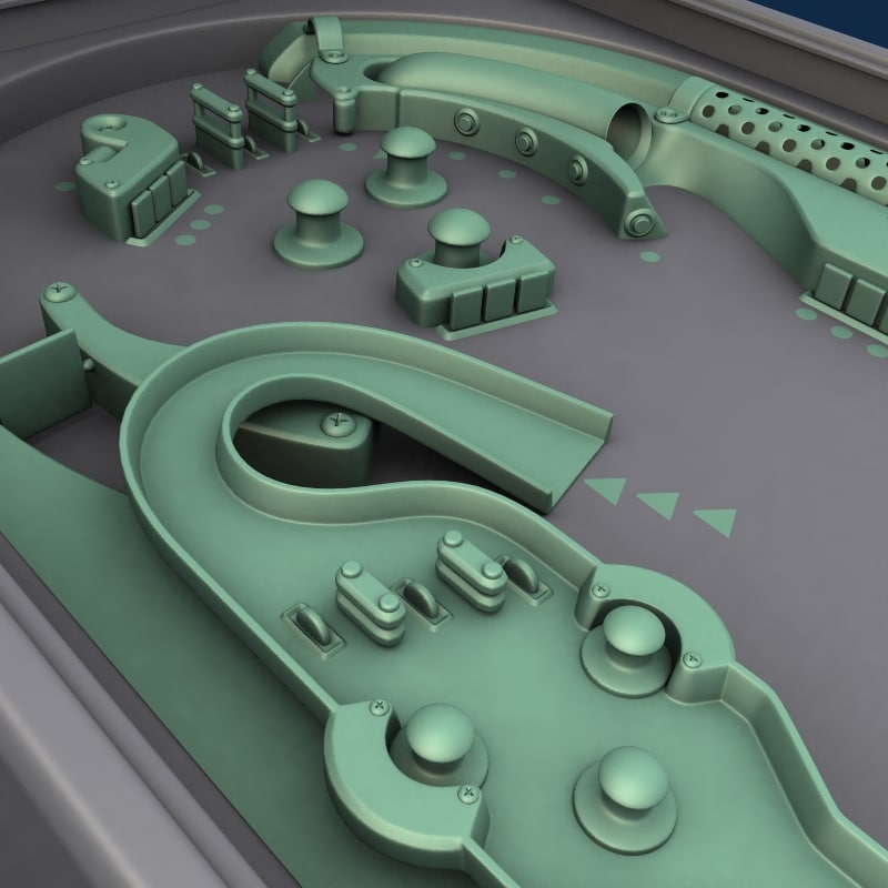 pinball table 3d model