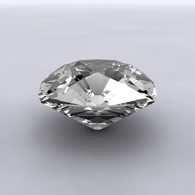 3d model of cuts diamond