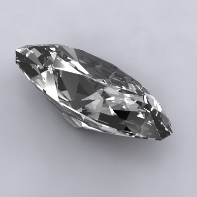 3d model of cuts diamond