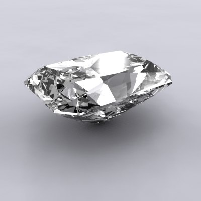 3d model of cuts diamond