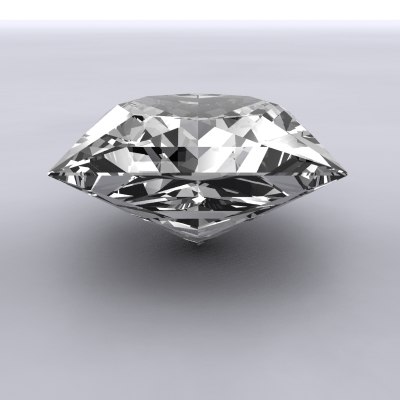 3d model of cuts diamond