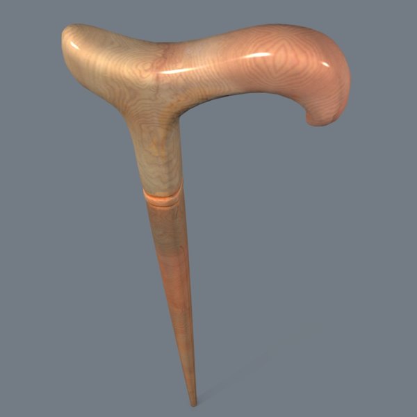 walking cane 3d model