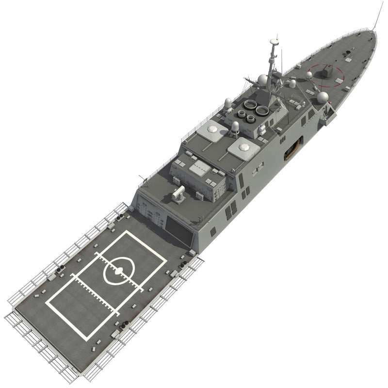 uss littoral combat ships 3d model