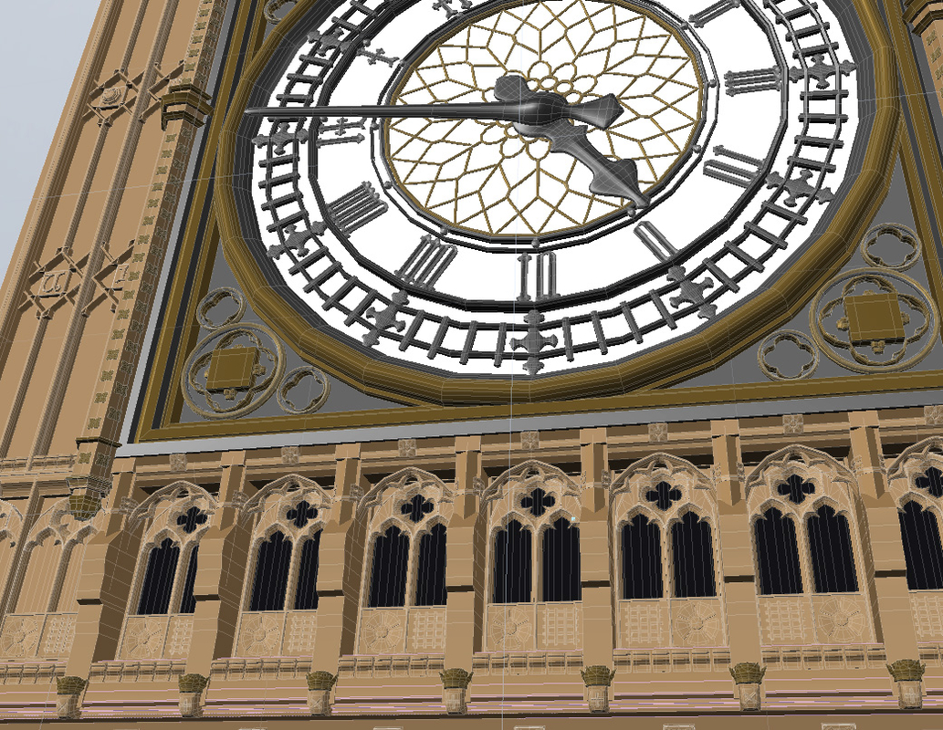 famous building big ben 3d model