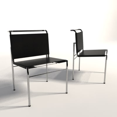eileen gray roquebrune chair 3d model
