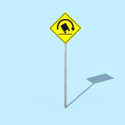 3d model traffic sign