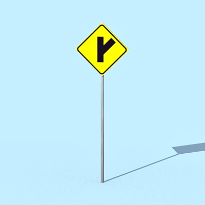 3d model traffic sign