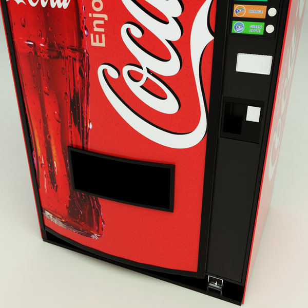 coca cola vending machine 3d model