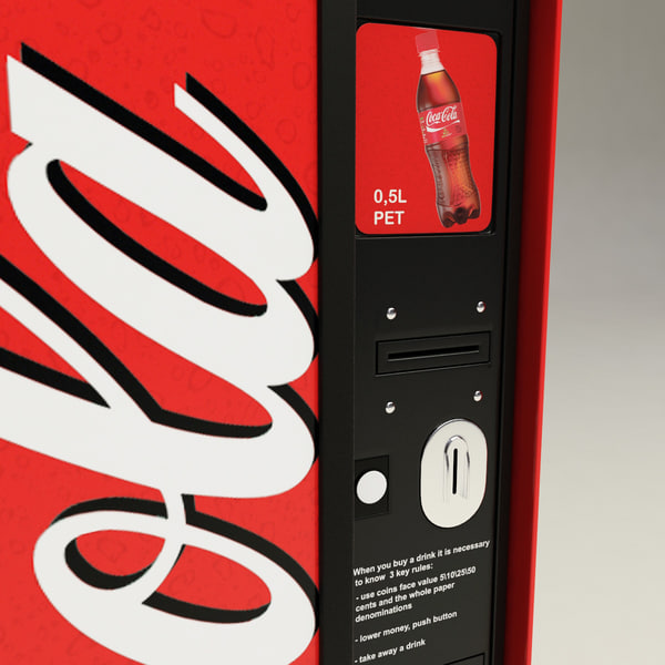 coca cola vending machine 3d model