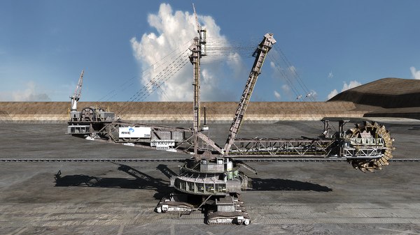 Bagger 288 굴삭기 (Schaufelradbagger) 3D 모델 - TurboSquid 549151