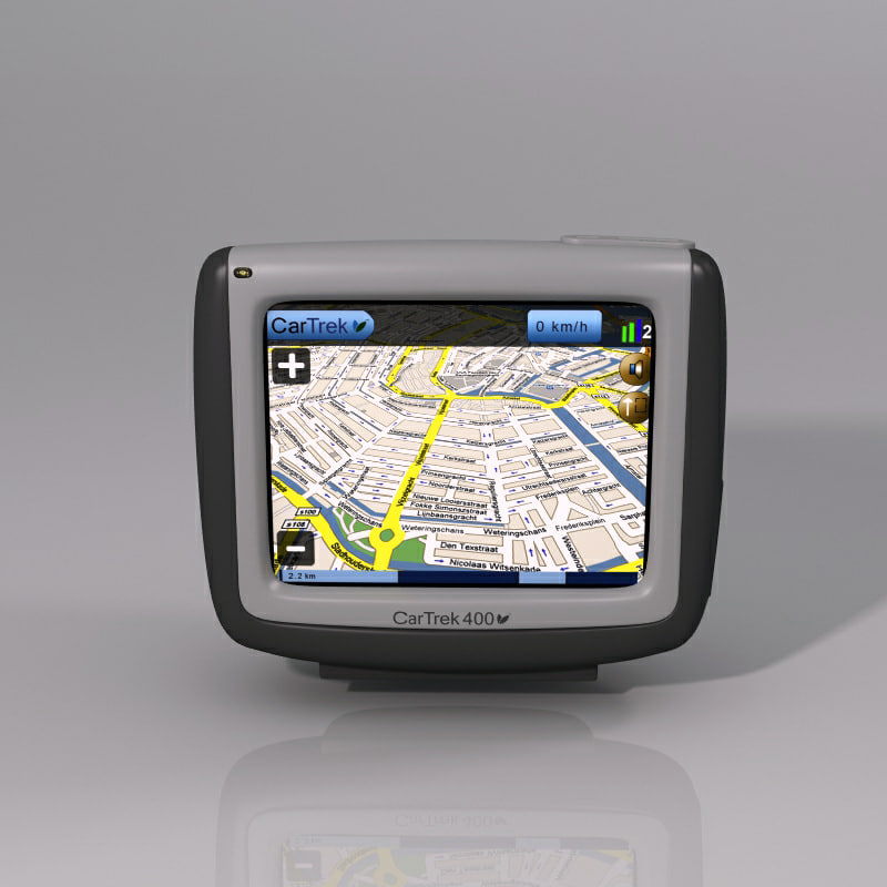 gps sat nav 3d model