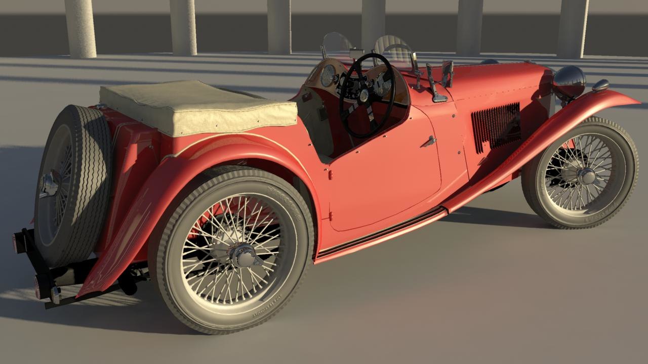 mg tc 1949 3d model