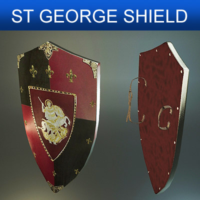 shield st george 3d model