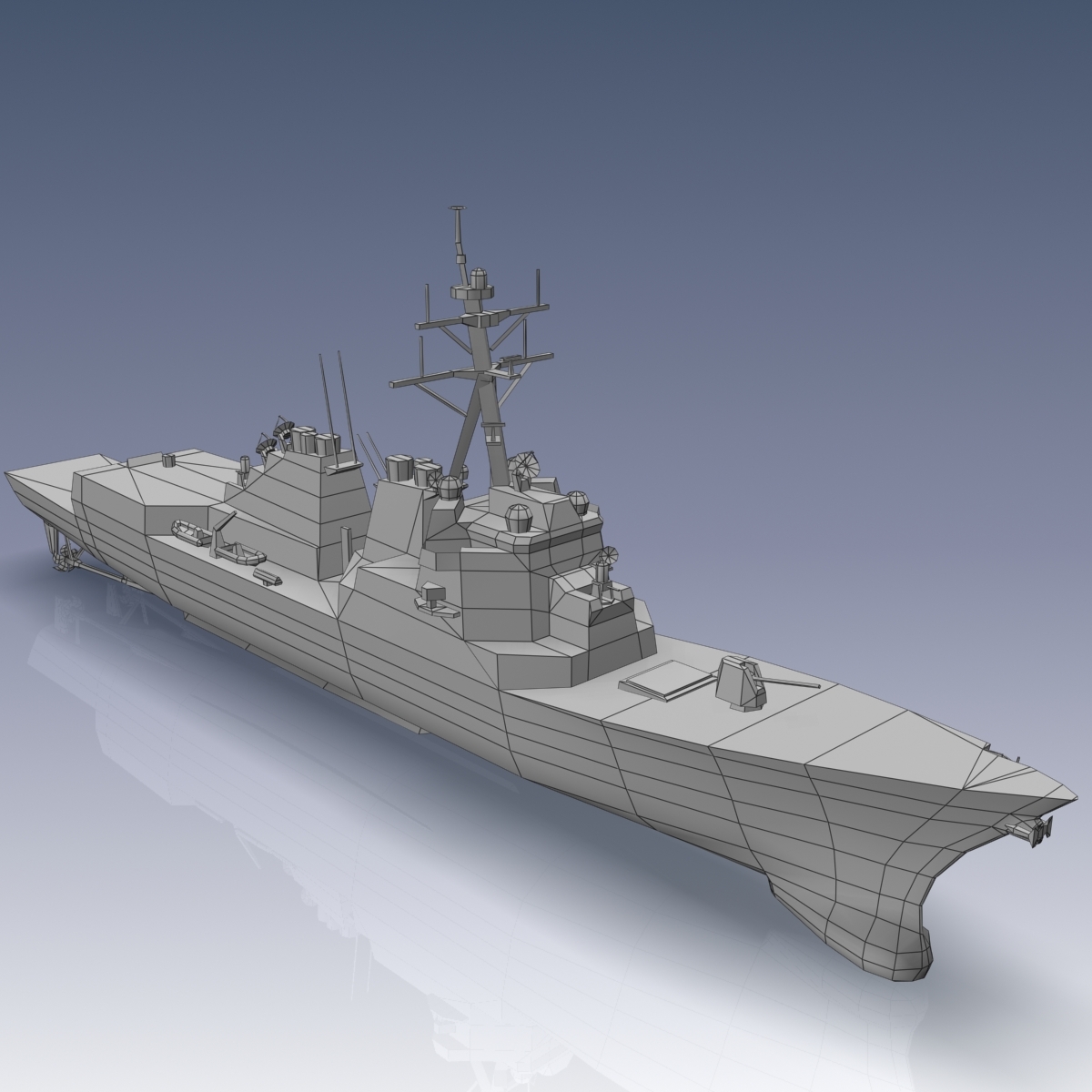 flight iia arleigh burke 3d model